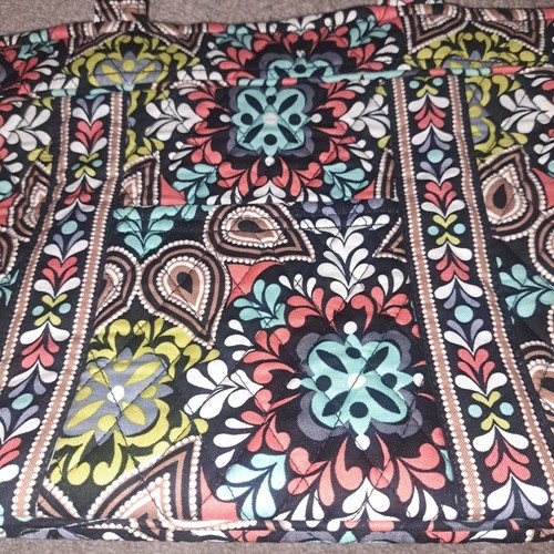 Vera Bradley Iconic Mandy Purse Small Tote Retired Sierra Pattern * New ...