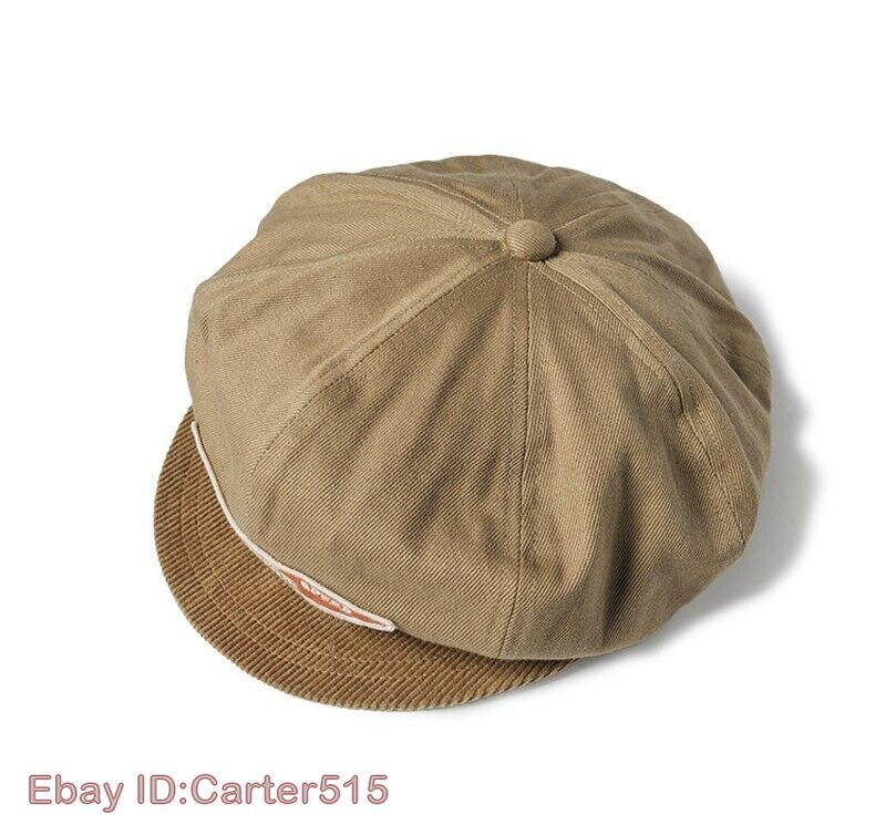 Bronson Retro Motorcycle Biker Cap 1950s Men's Dome Newsboy Painter's ...