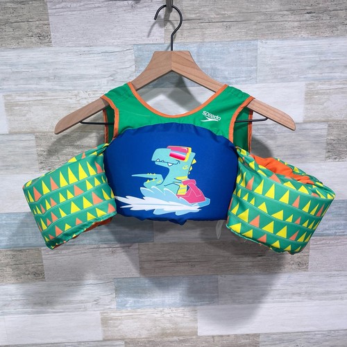 Speedo Splash Jammer Type V Life Preserver Jacket Blue Dinosaur Child ...