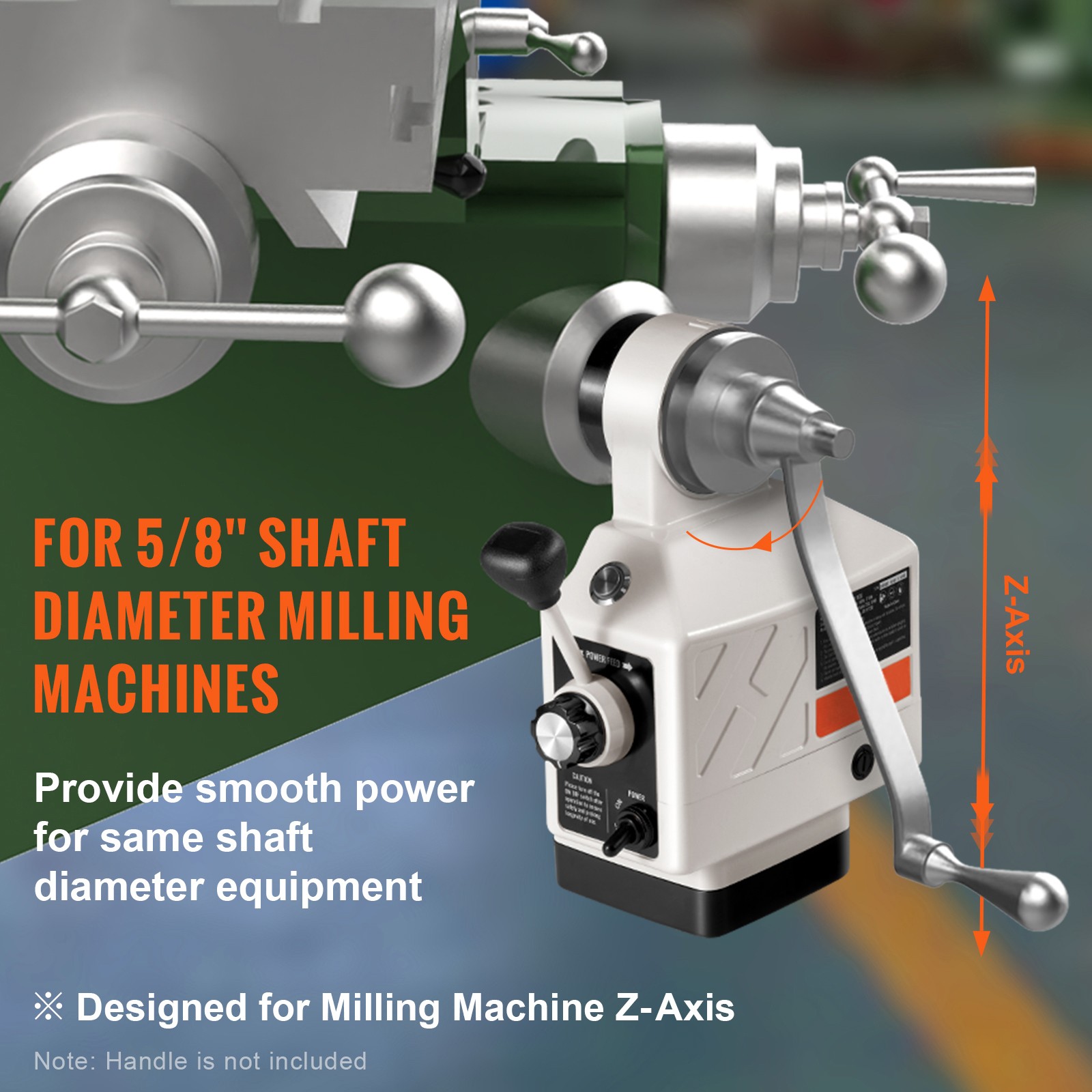 Z-Axis Power Feed Table Mill for Milling Machine 450 in-lb Torque 0 ...