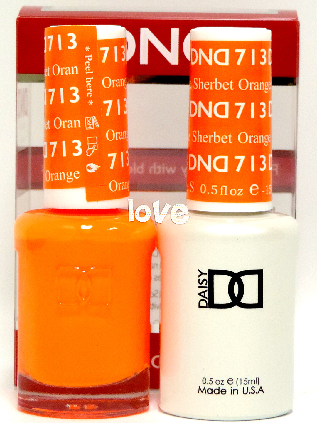 DND Daisy Gel Nail Polish 0.5fl.oz LED/UV Gel Duo DND713- Orange ...