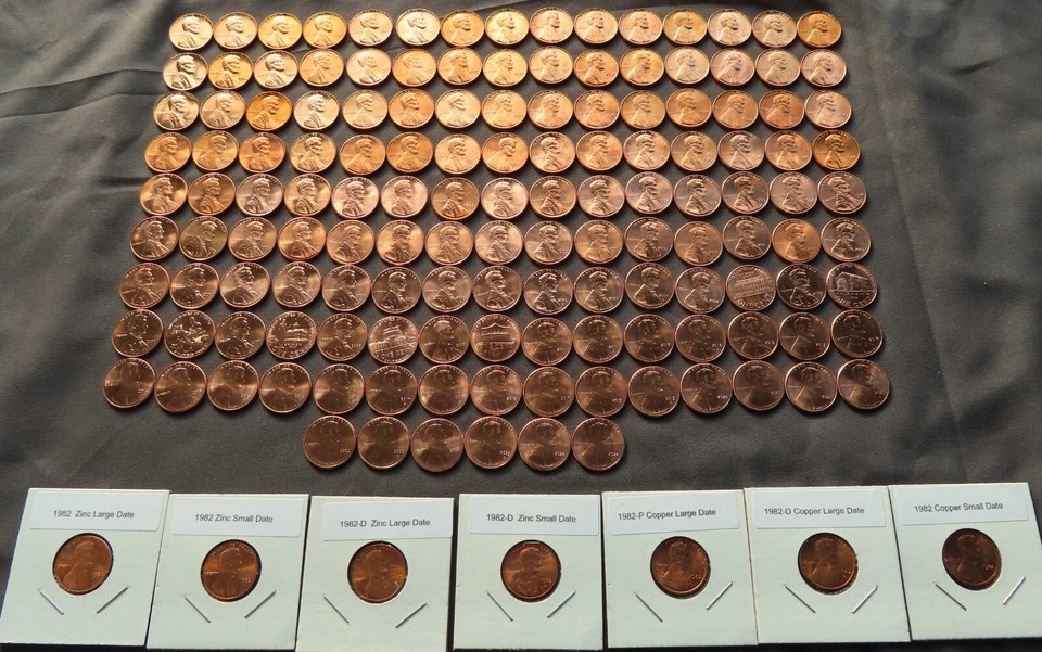 1959-2025 Lincoln Memorial & Shield Cents BU - Complete with 7 -1982's ...