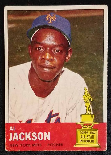1963 Topps #111 Al Jackson All Star Rookie New York Mets VG-EX (corner ...