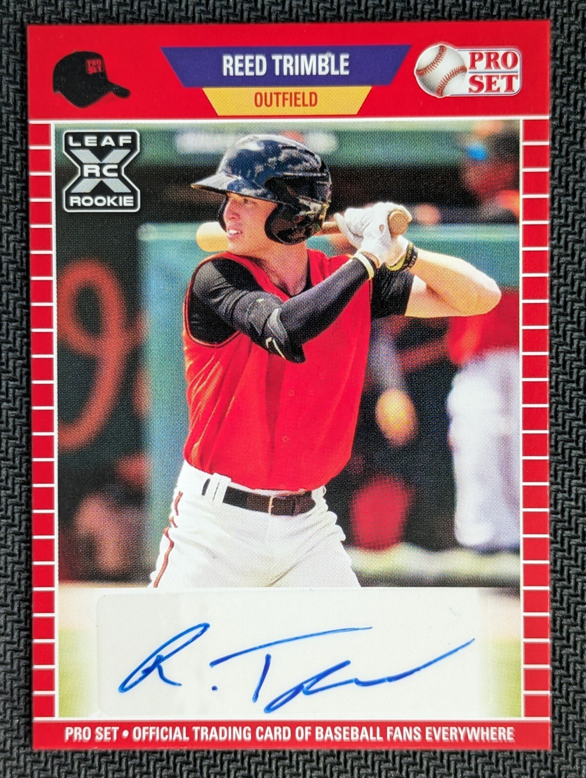 Reed Trimble XRC Rookie Autograph Auto! 2021 Leaf Pro Set! Baltimore ...