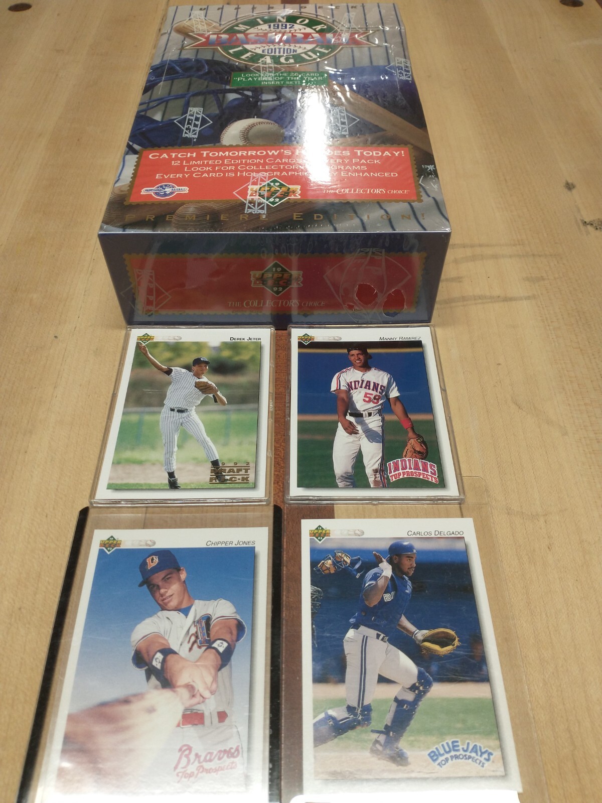 1992 Upper Deck Premier Minors Baseball Factory Hobby Box C. Jones ...
