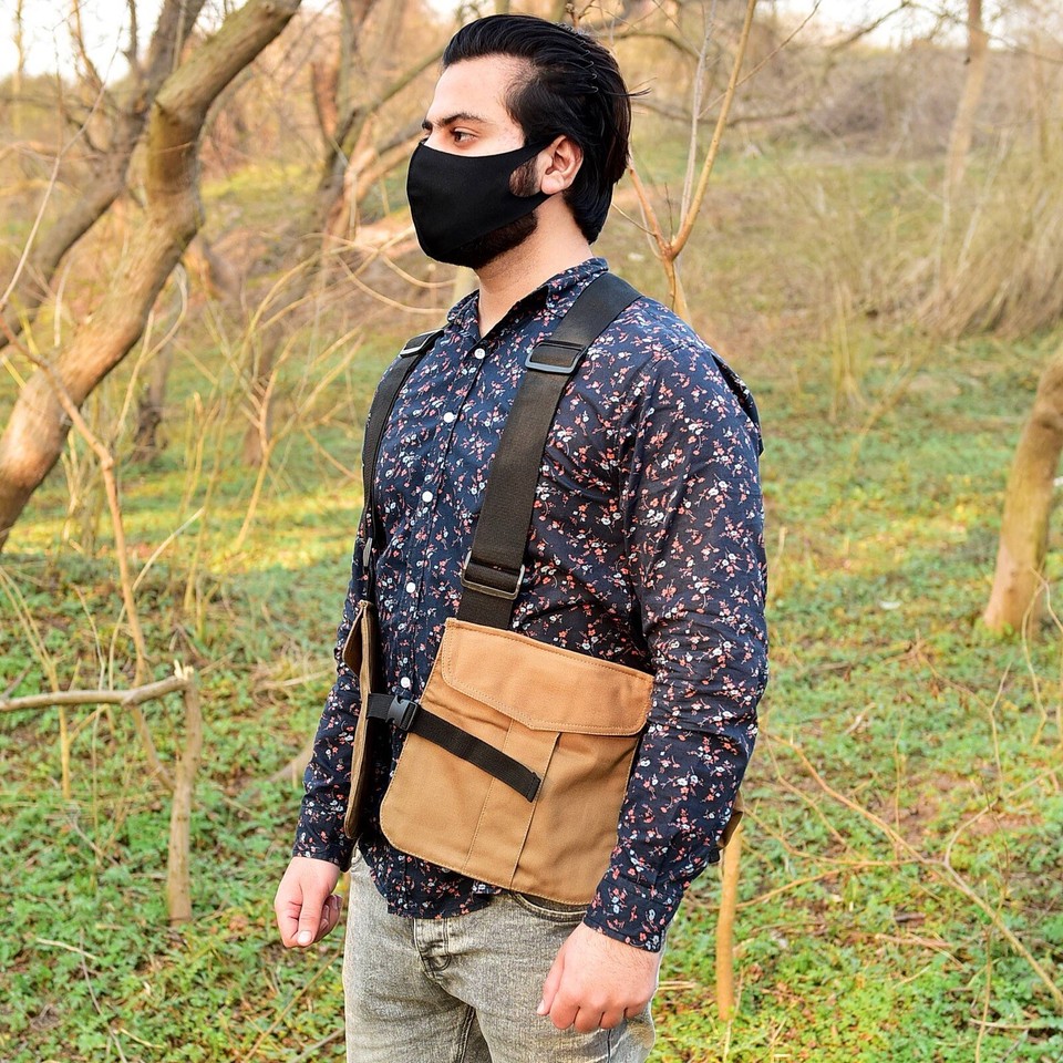 Upland Hunting strap vest Waxed water proof canvas Outdoor vest Camping ...