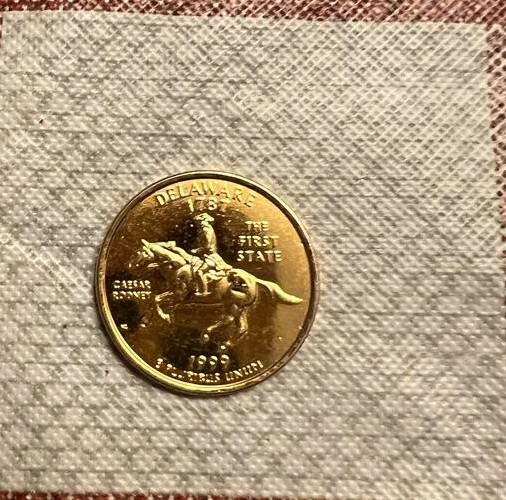 1999 DELAWARE STATE QUARTER **RARE** spitting horse. | eBay