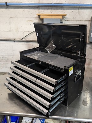 Pro Source Top Chest Tool Box 9 Drawer 26 x 18 x 16 Steel Black SCRATCH ...