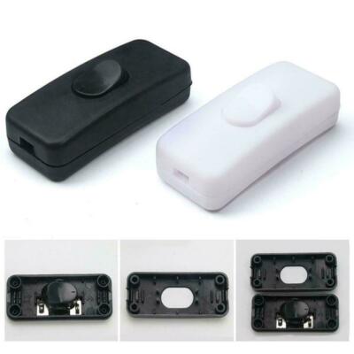 1x Rocker switch Black White For Table Standard Lamps Electric Cord ...