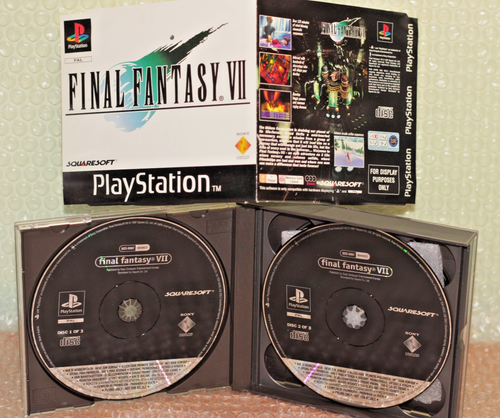 FINAL FANTASY VII 7 PS1 PROMO Version UK SONY PLAYSTATION 1 RARE cover ...