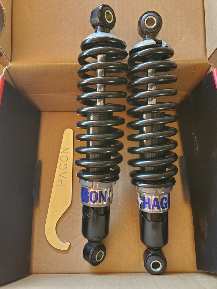 Royal Enfield Super Meteor 650cc Hagon lowered Rear shock absorbers ...
