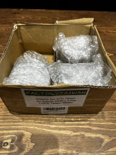 New Piston Kit & Rings STD for Kubota D950 Engine 3 Cylinders Missing ...