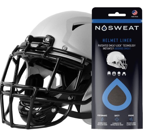 Football Helmet Sweat Liner & Sweatbands by NoSweat 3 | 6 | 12 | 25 ...