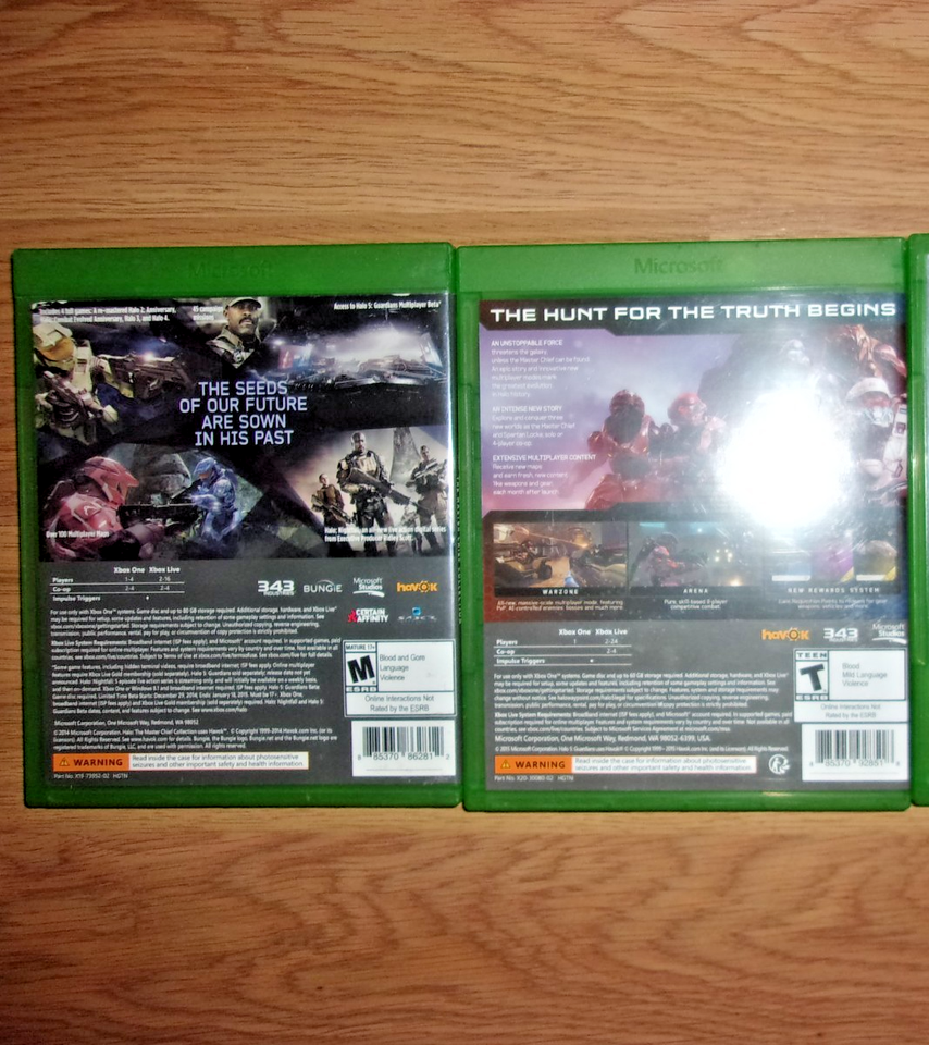 XBOX ONE Lot HALO Master Chief Edition + HALO 5 CIB Tested | eBay