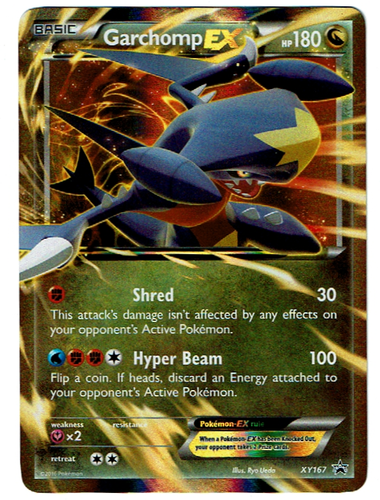 2016 Garchomp EX XY167 - NM NEAR MINT - XY Black Star Promo Holo ...