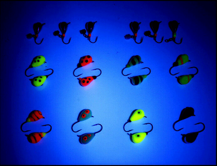 Tungsten Ice Fishing Jigs - Marmooska Winter Jig Heads (Hook #14 ...