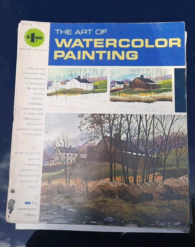 Lot Of 9 Vintage Art Instruction Books Grumbacher Library | eBay