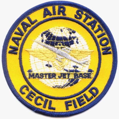 NAVY CECIL FIELD NAVAL AIR STATION NAS EMBROIDERED MASTER JET BASE ...