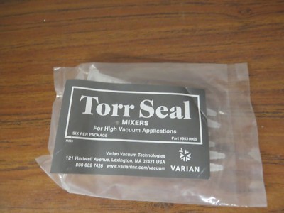 6 Varian Torr Seal Mixing System Replacement Mixers 953005 New sealed ...