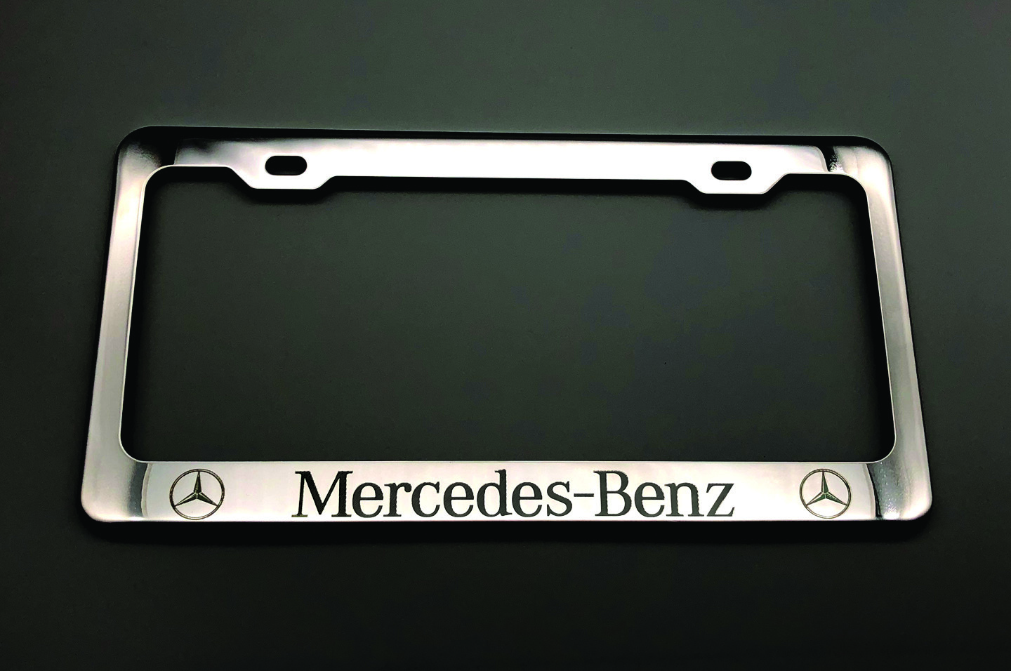 Mercedes Benz License Plate Frame Laser Engraved Stainless Steel on ...