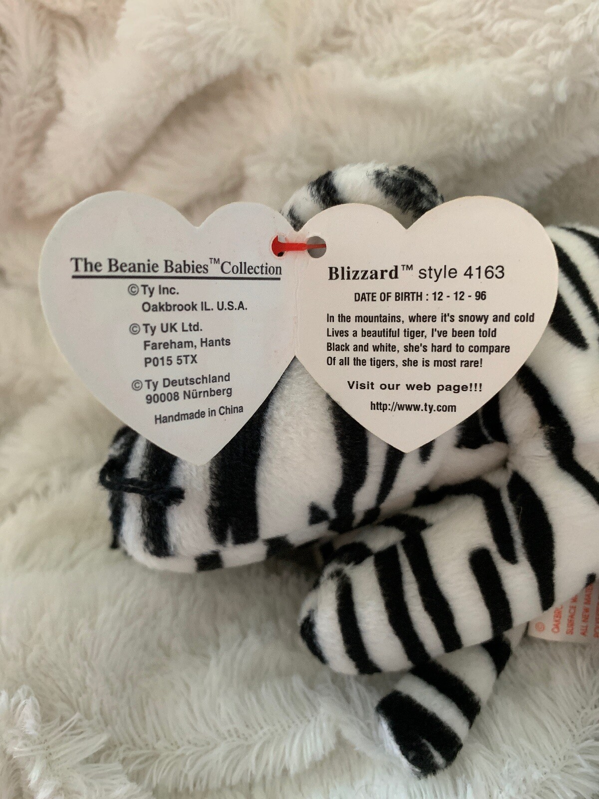 Blizzard Beanie Baby PVC Pellets MWMT RARE | eBay