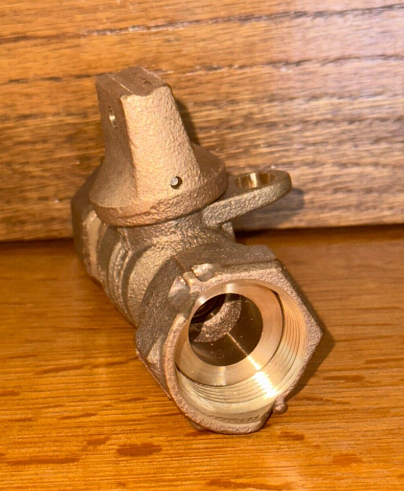 3/4" Mueller 300 Ball Straight Meter Valve CTS Compression x meter ...