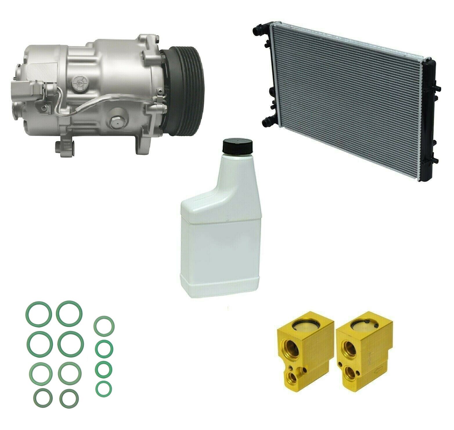 REMAN COMPLETE A/C COMPRESSOR KIT GG554 WITH CONDENSER | eBay