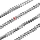 New 1meter Stainless Steel Leaf Chain Findings for DIY Necklace ...