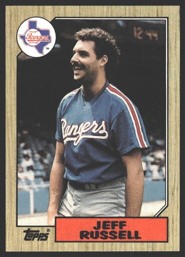 Jeff Russell #444 1987 Topps Texas Rangers | eBay