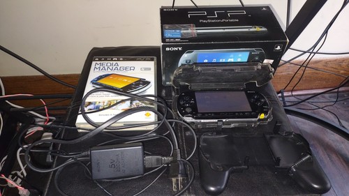 Sony PSP 1000 Black Handheld Console Bundle in Box! Manual! Charger ...