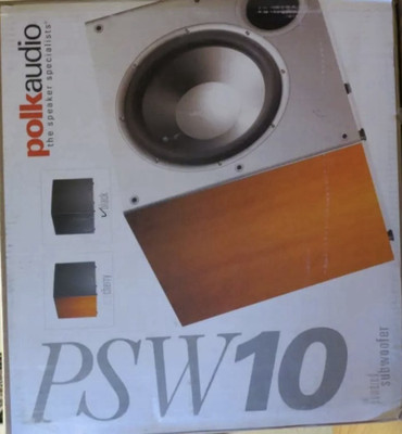 Polk Audio PSW10 100 Watts Wired 10'' Powered Subwoofer- Black shell ...