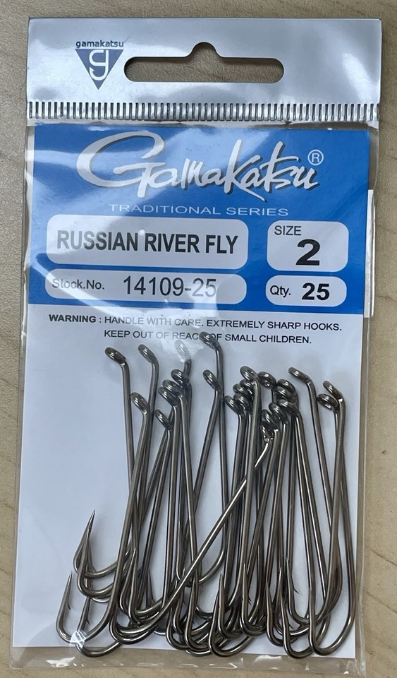 25 GAMAKATSU RUSSIAN RIVER FLY HOOKS. BRONZE #2. ALASKA SOCKEYE SALMON ...