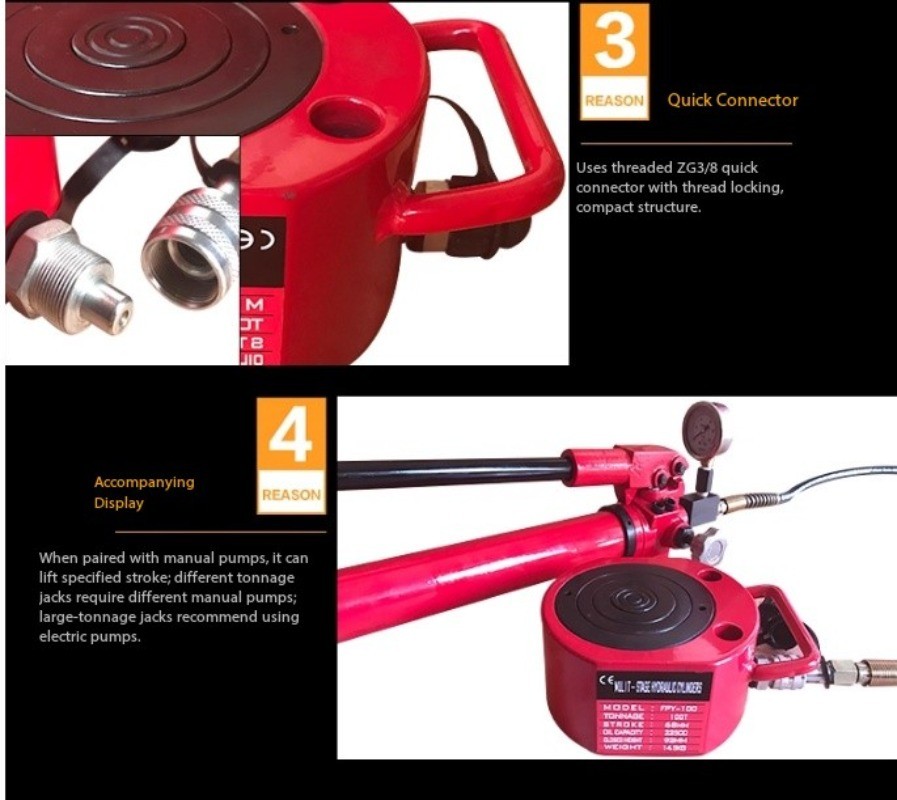 Hydraulic Jack Split Hydraulic Cylinder 10T, 20T, 30T, 50T, 100T Ton ...
