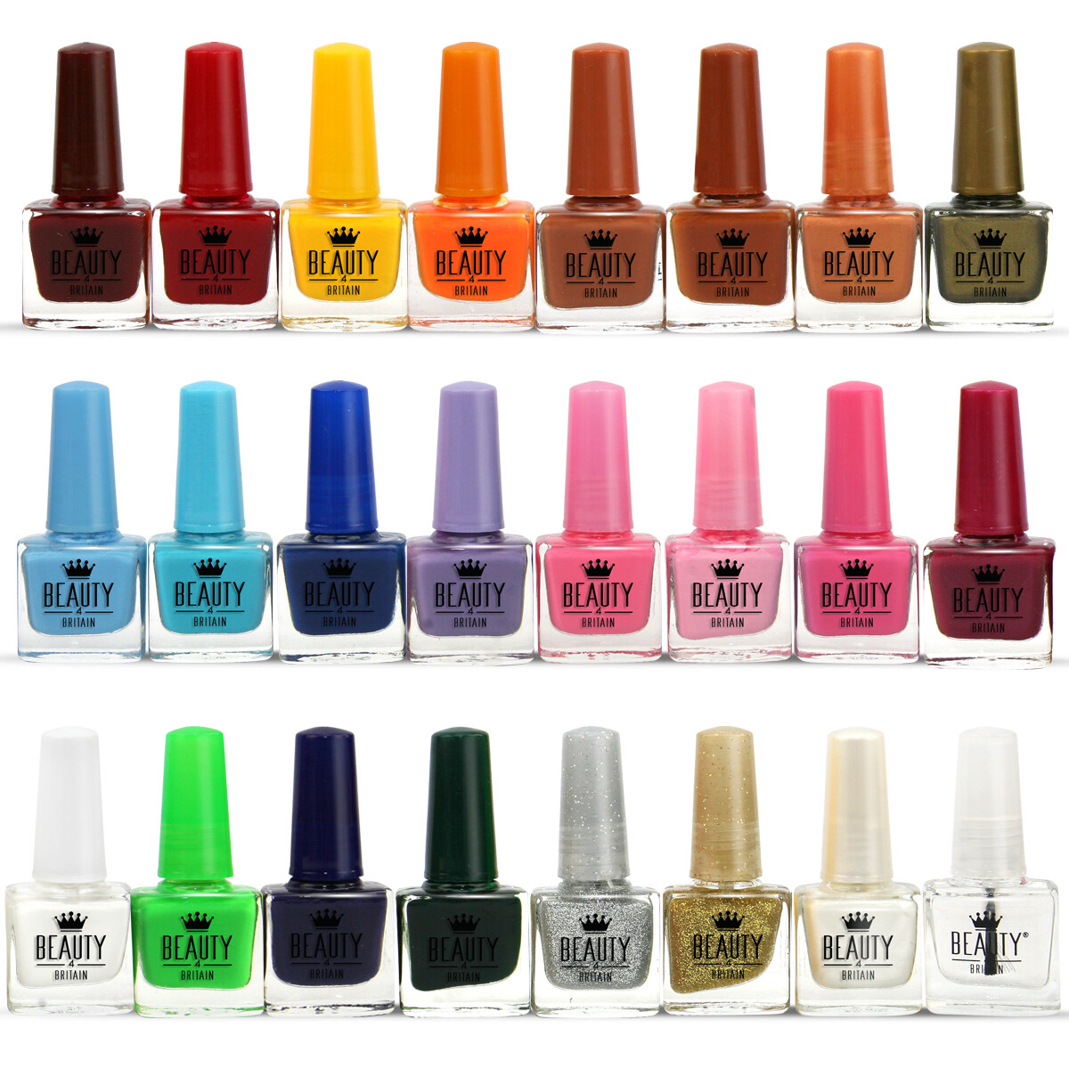 24 x NAIL POLISH VARNISH (SET A) 24 DIFFERENT COLOURS THE BEST GIFT UK ...