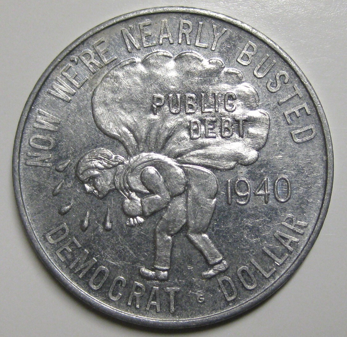 1936-1940 Democrat So-Called Dollar Anti FDR political token | eBay