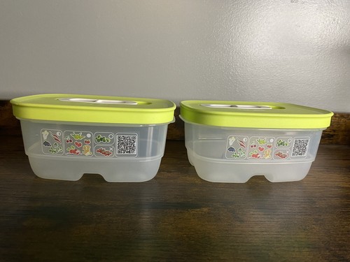 Tupperware FridgeSmart 1.5 Cups Mini Containers Vented Tab (Set of 2 ...