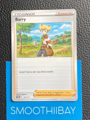 Barry Promo 347/S-P Pokemon Card Indonesia NM-Mint | eBay