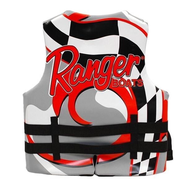 Ranger Boats Life Jacket Type III Vest Gray Red 1689 - Adult Large | eBay