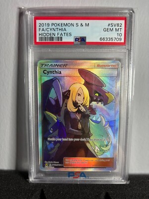 Cynthia SV82/SV94 Hidden Fates: Shiny Vault Holo - PSA Gem Mint 10 | eBay