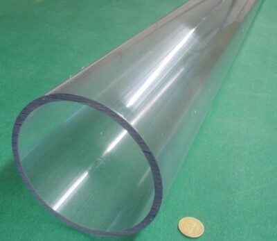 Polycarbonate Lexan Clear Tube / Tubing 5.50" x 5.00" (5 1/2" x 5.0 ...