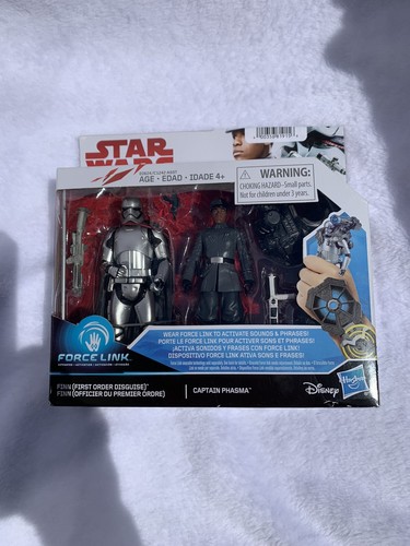 Star Wars Force Link Finn (First Order Disguise) & Captain Phasma 2 ...