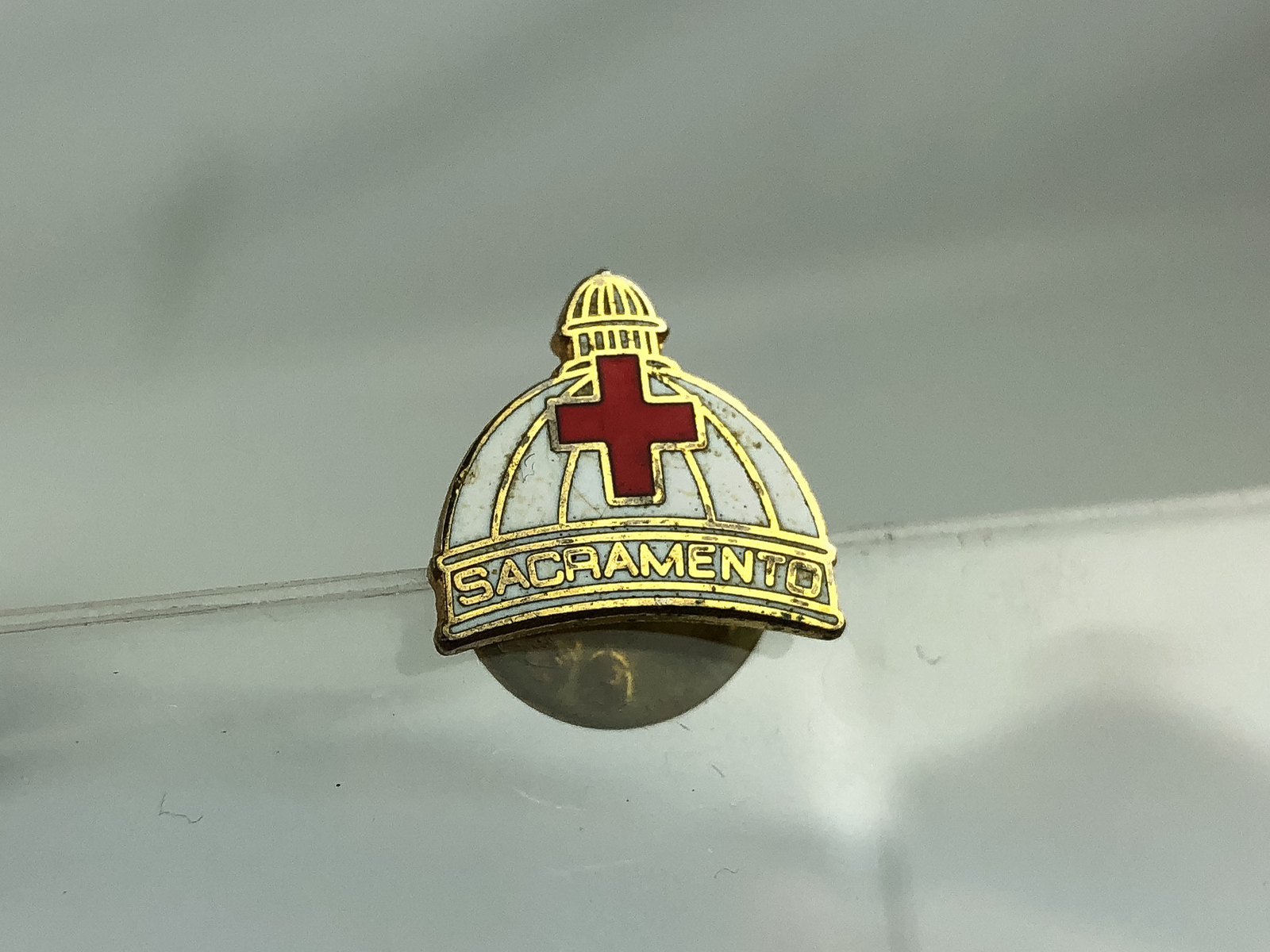 Vintage American Red Cross Lapel Pin Sacramento California State ...