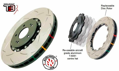 2X DBA 2750.1S T2 SLOT FLAT DISC ROTOR FOR AP RACING CP7040 CP9040 ...