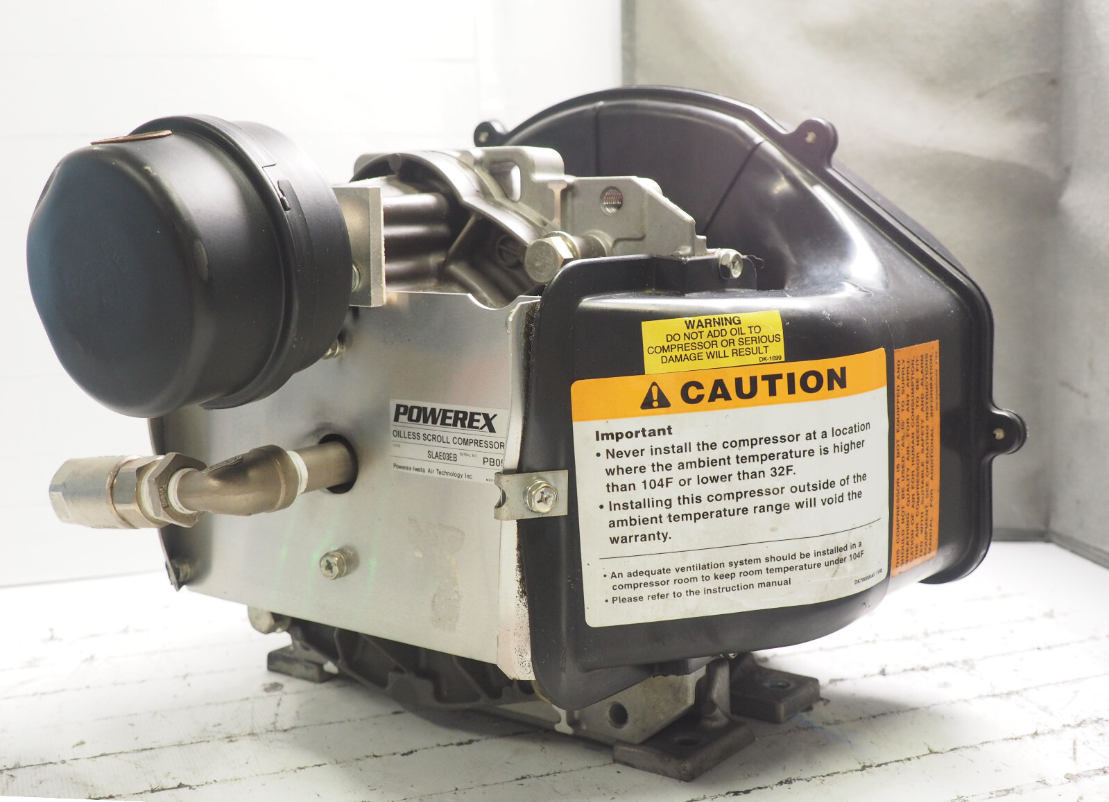 T169067 Powerex SLAE03EB Oilless Scroll Compressor for sale online | eBay