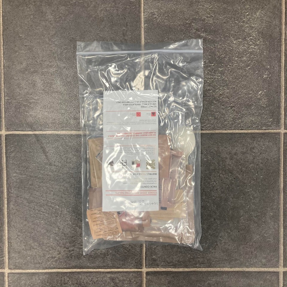 British Army MOD Ration Pack Meals Camping MRE Food Survival Scouts ...