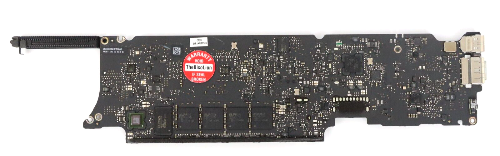 MacBook Air 11" A1465 2013 EMC 2631 MD712LL/A 1.3GHz i5 4GB Logic Board ...