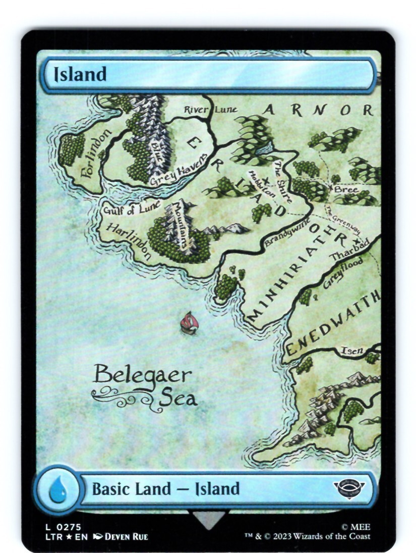 Magic Island Map Foil 0275 LTR Lord of the Rings | eBay