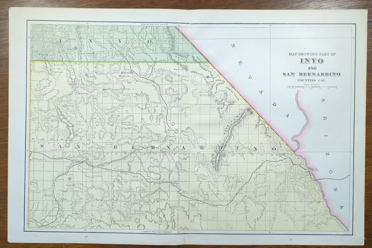 North Inyo California Map