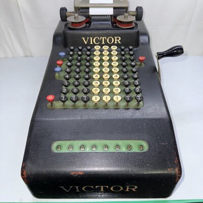 VICTOR Adding Machine Vintage 1920's Working | eBay