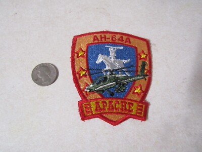 MILITARY PATCH OLDER AH-64A AVIATION HELICOPTER APACHE | eBay